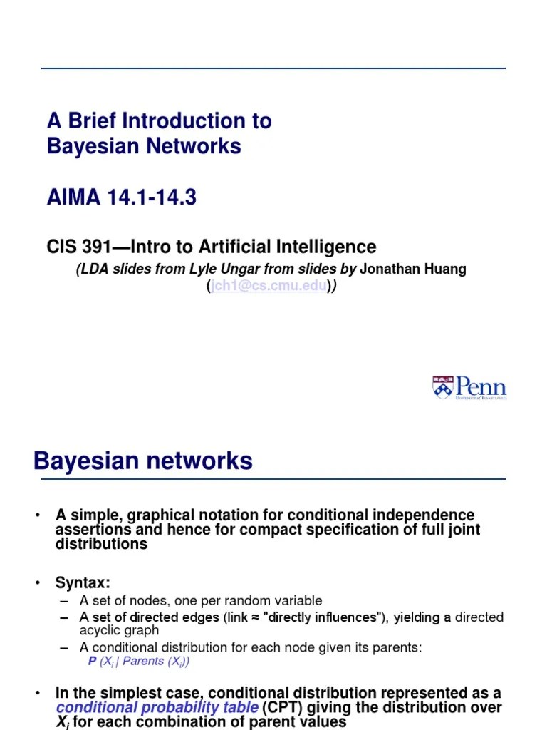 Bayes Nets 2015 Pdf Pdf Bayesian Network Probability Theory