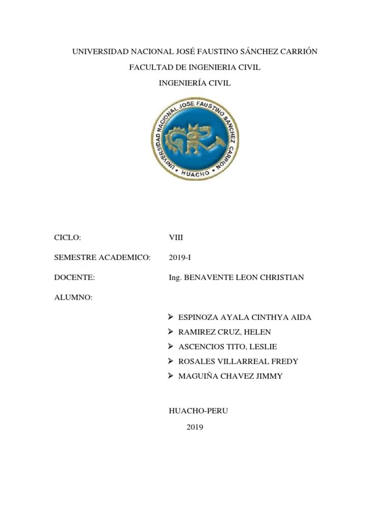 Universidad Nacional José Faustino Sánchez Carrión | PDF