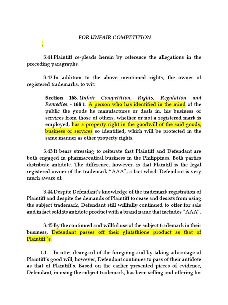 Unfair Competition And Passing Off: A Case Of Trademark Infringement In ...
