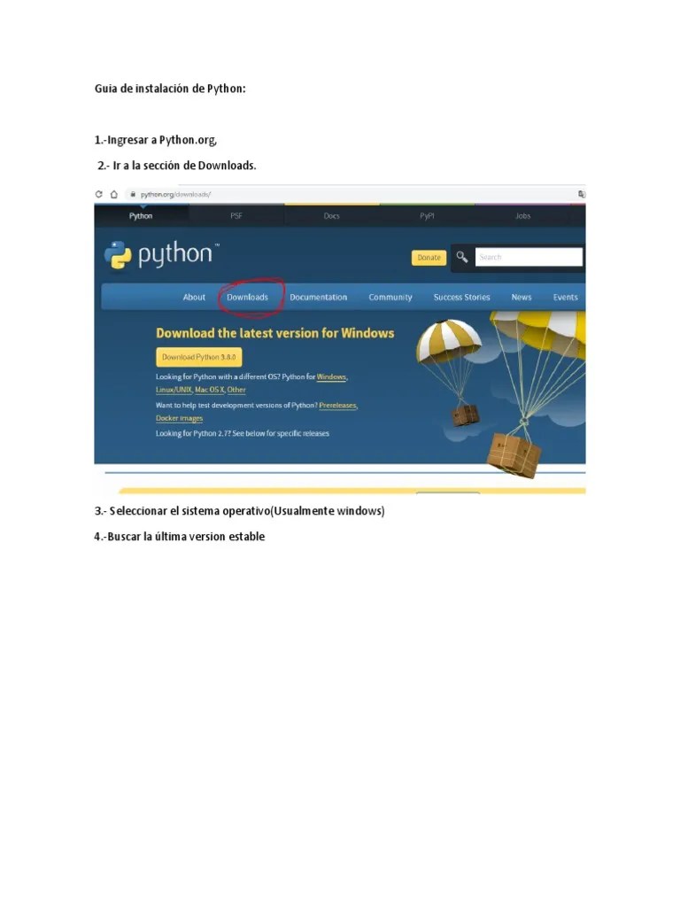 Guia De Instalación De Python Y Xml Pdf Juegos Y Actividades