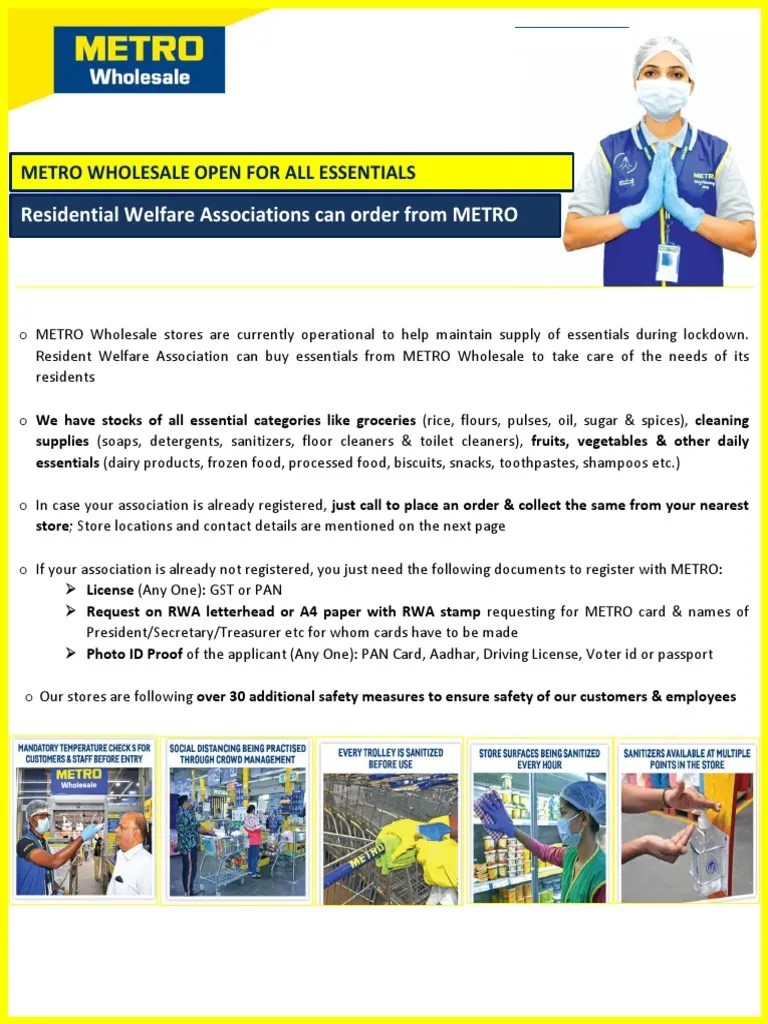 Metro Wholesale Order Pdf Food And Drink Foods