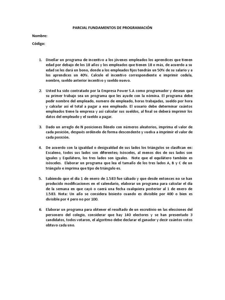 Ejercicios PSEINT | PDF