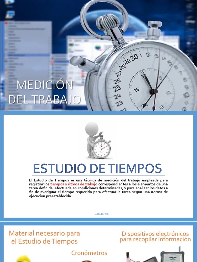 Estudio De Tiempos Y Movimientos Pdf Ritmo Hora