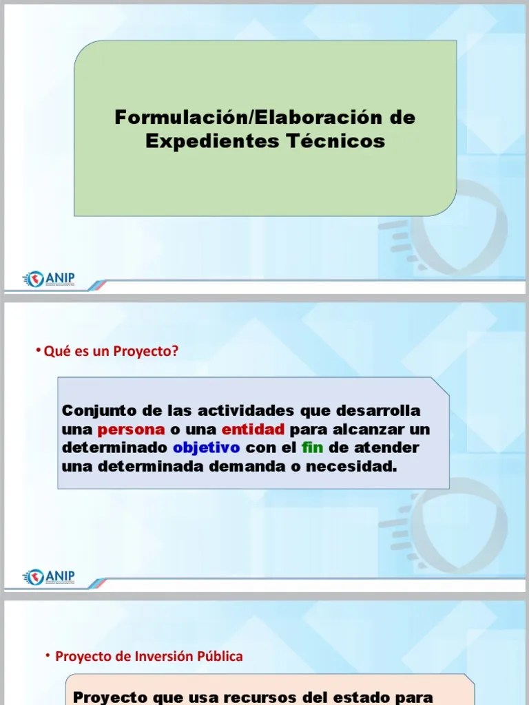 Elaboración De Expedientes Técnicos Pdf Presupuesto Fundación