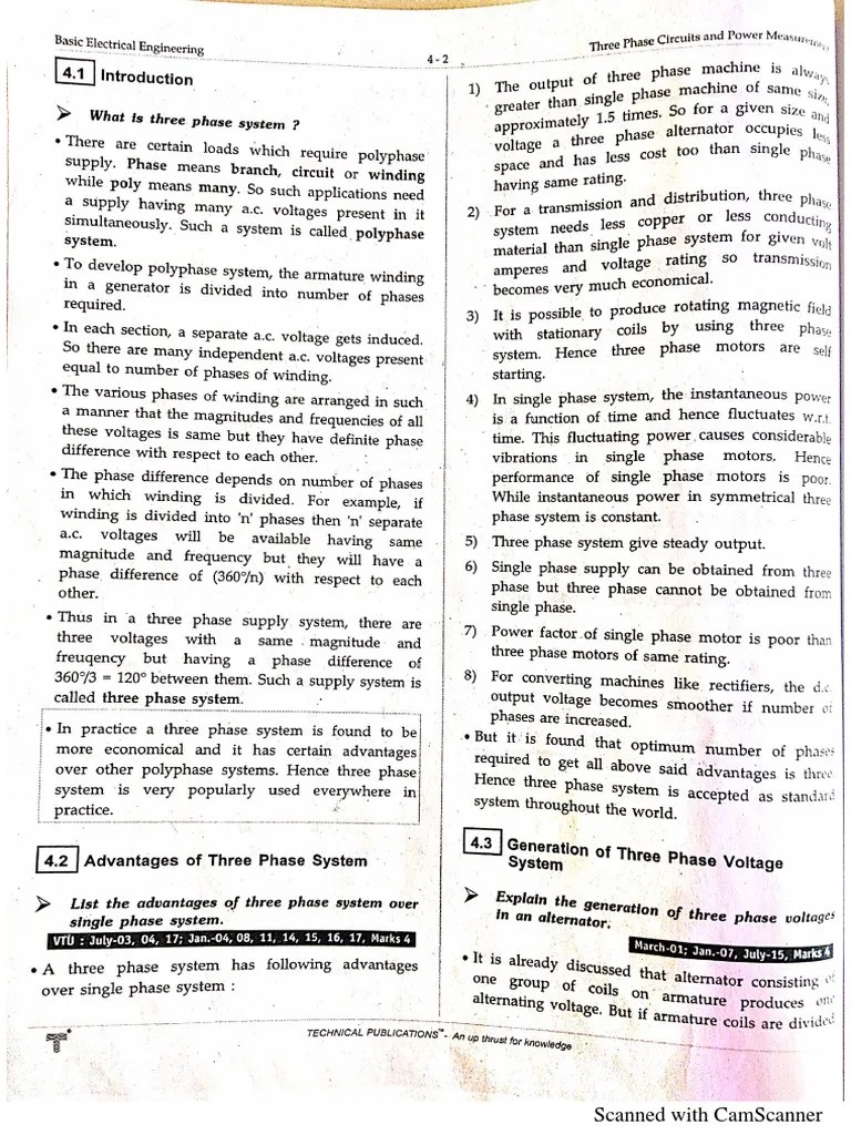 Unit 4 Basic Electrical Engineering Pdf