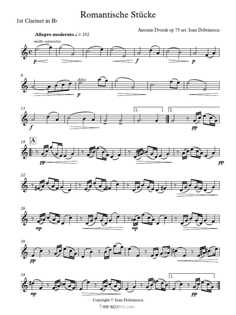 (Free Scores - Com) - Dvorak Antonin Romantic Piece Romantische Stucke ...