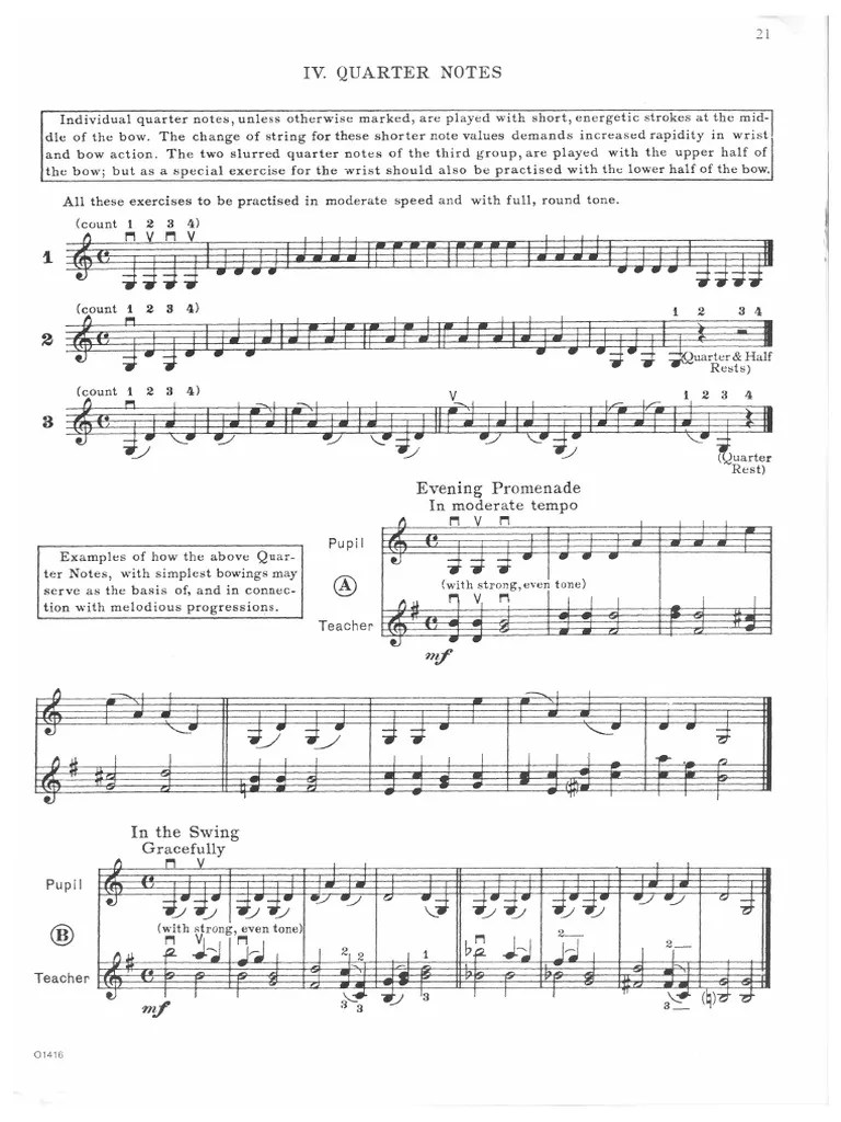 Auer Leopold Graded Course Of Violin Playing Book 1 Pg 21 Pdf