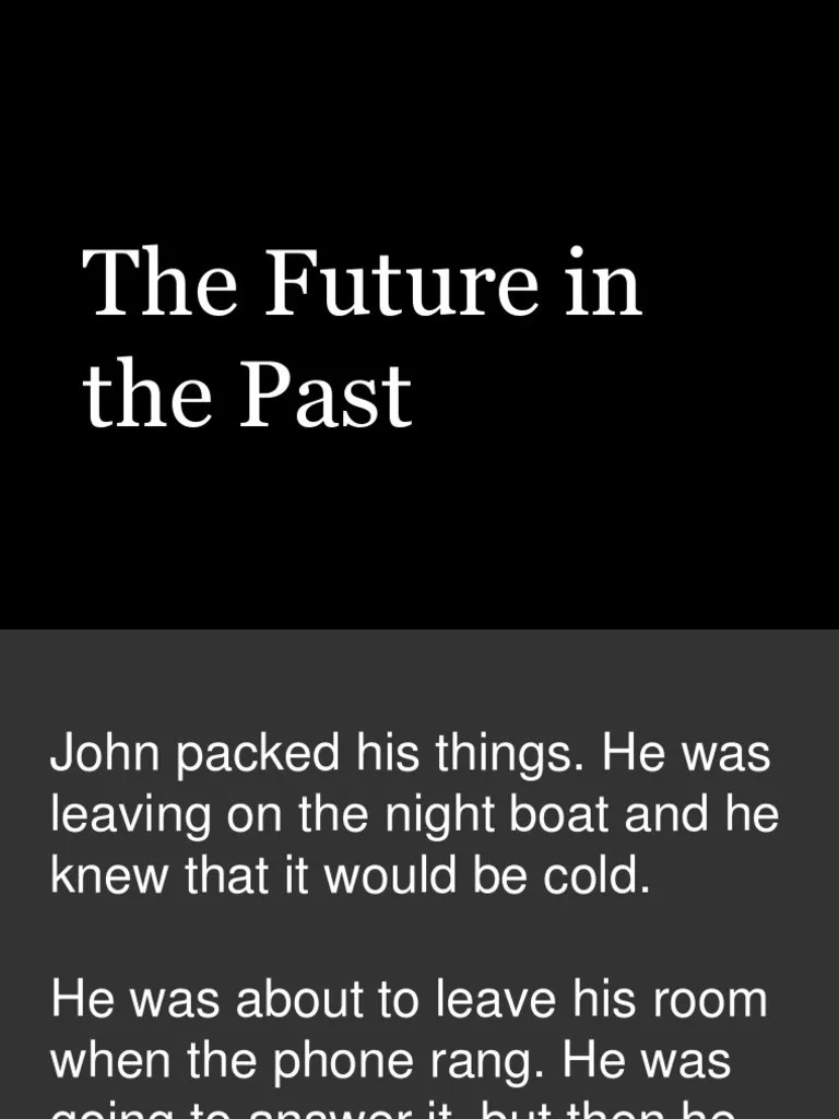 Future In The Past | PDF