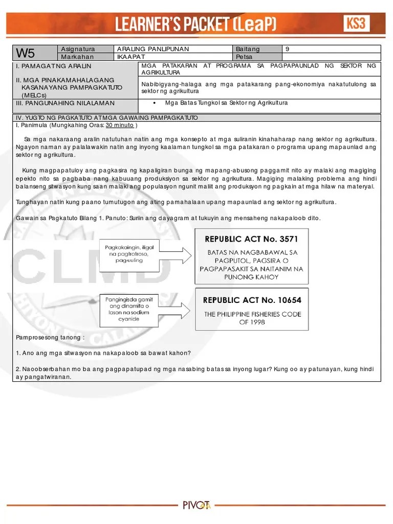 Q4 Ap 9 Week 5 Pdf
