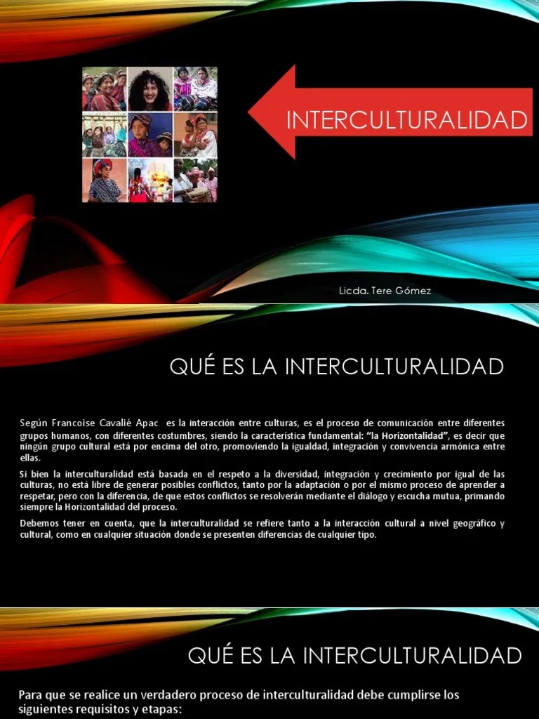Qué Es La Interculturalidad | PDF | Interculturalidad | Teorías Filosóficas