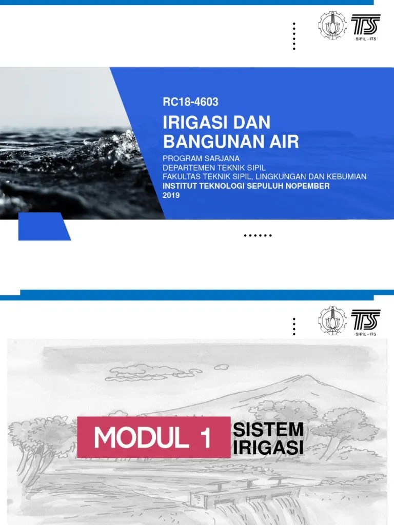 Modul 1 Sistem Irigasi | PDF