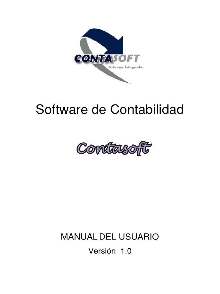 Manual De Usuario Para Software Contable Pdf Contabilidad Bancos