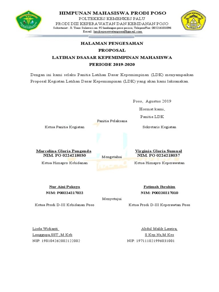 Proposal Ldk Pdf Karier Perkembangan