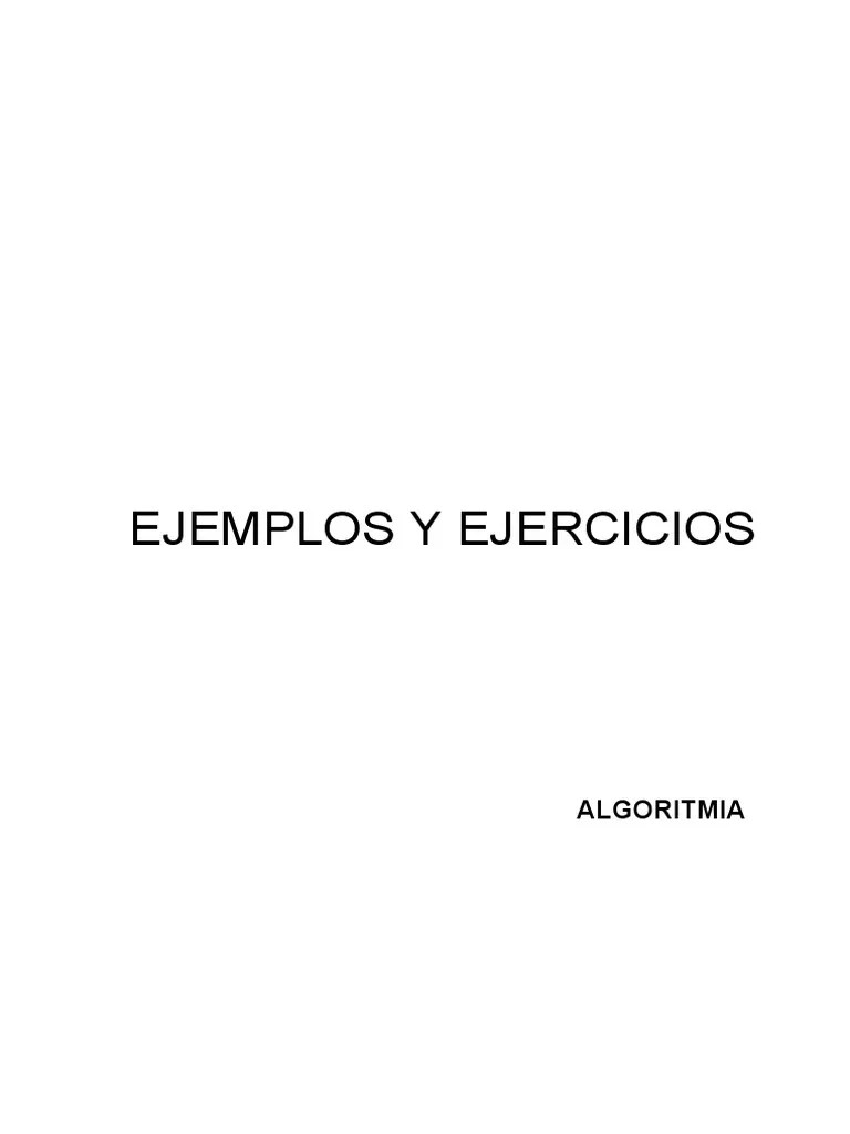 Ejercicios-Resueltos PseInt | PDF | Algoritmos | Matemáticas