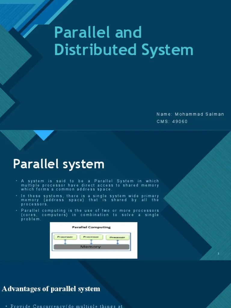 Parallel Vs Distributed Systems Explained Pdf Distributed Computing