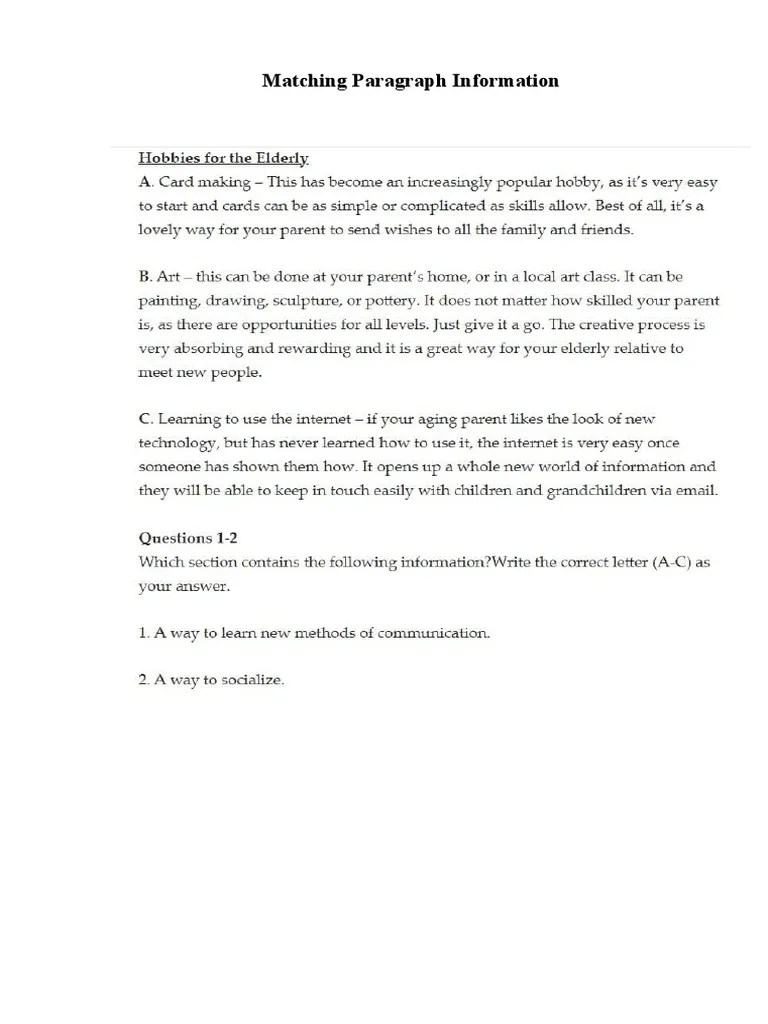 Reading Question Types 3 5 Pdf