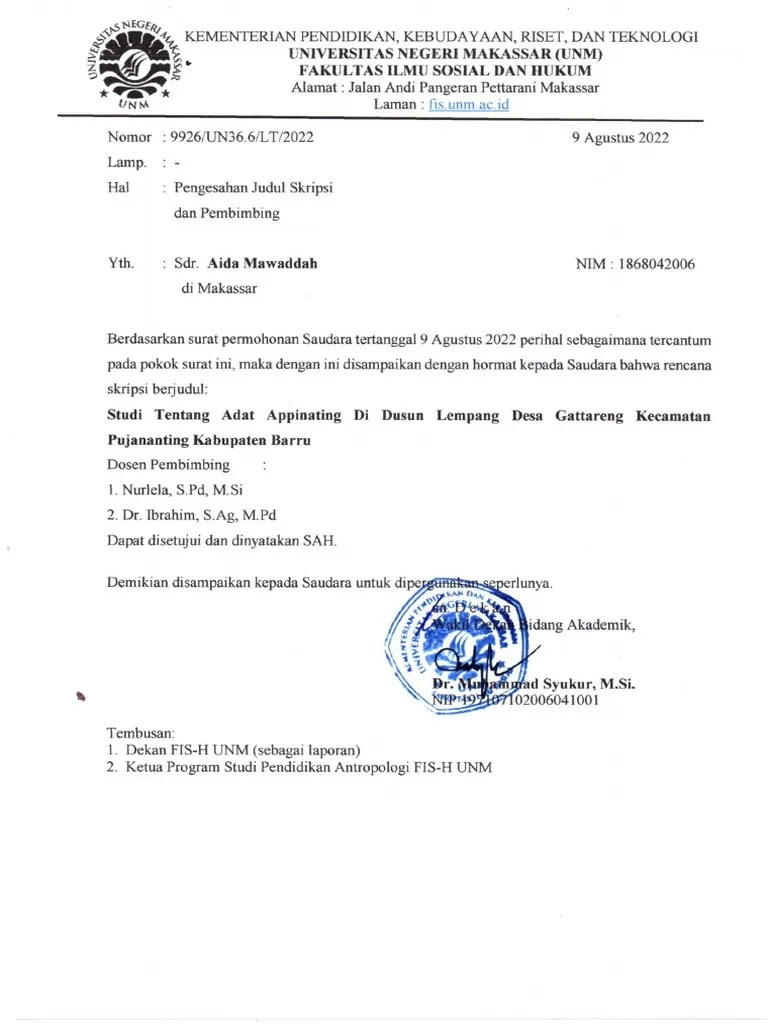 Surat Pengesahan Pdf