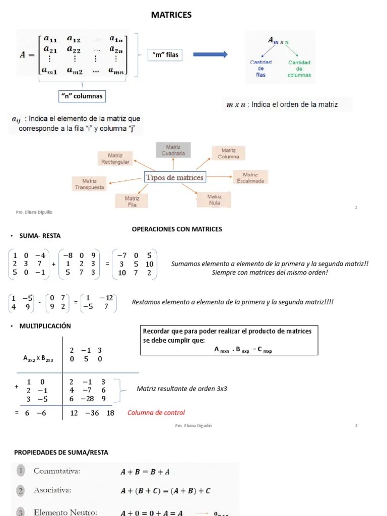 Ejercicios Matrices (Práctico) | PDF | Matriz (Matemáticas) | Física ...