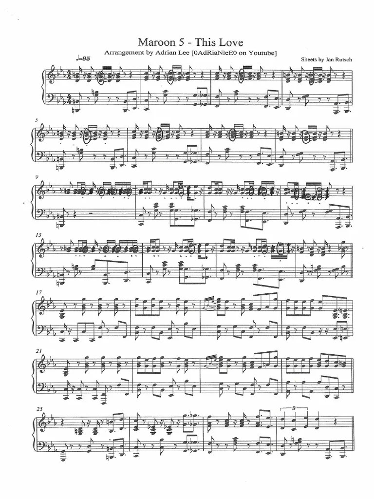This Love (Maroon 5) | PDF