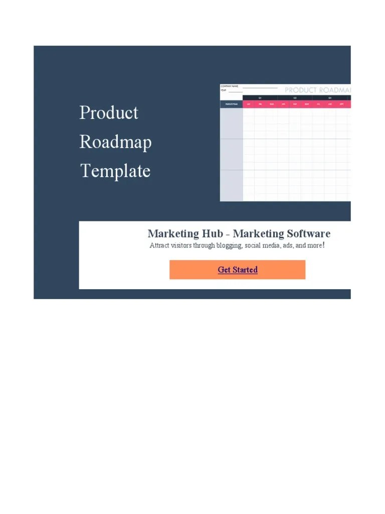 Product Roadmap Template | PDF