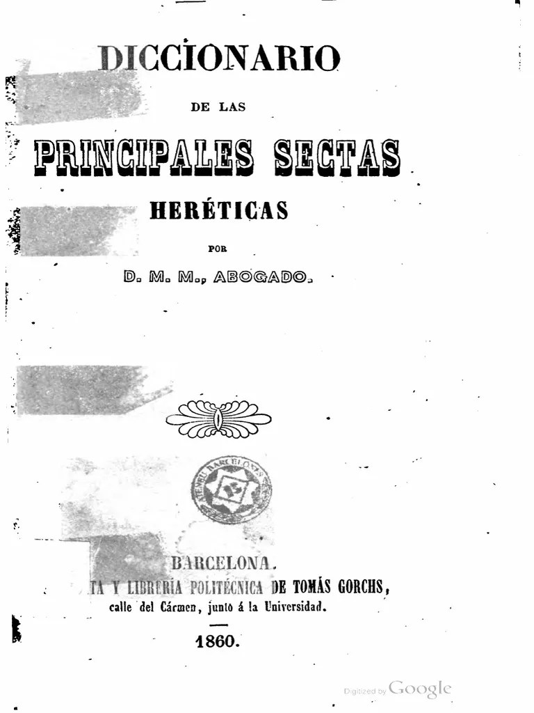 Diccionario De Las Principales Sectas He | PDF