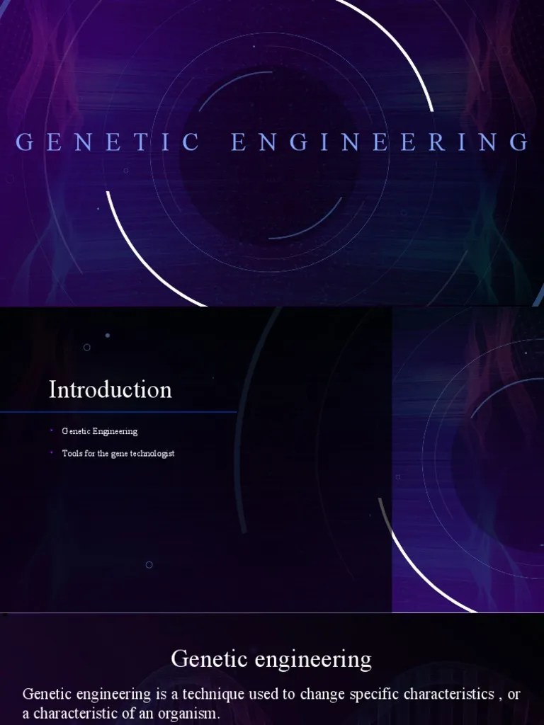 Genetic Engineering | PDF | Dna | Gene