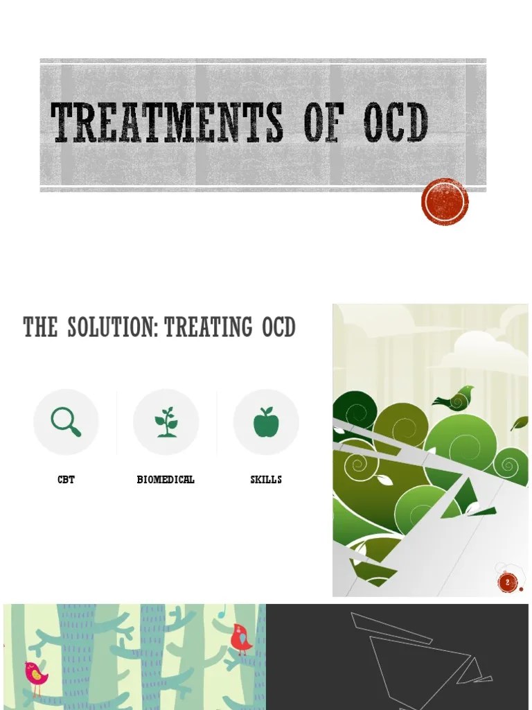 Obsessive Compulsive Disorder Treatments Pdf