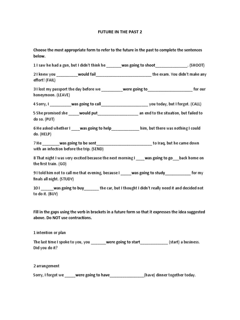 Future In The Past 2 | PDF