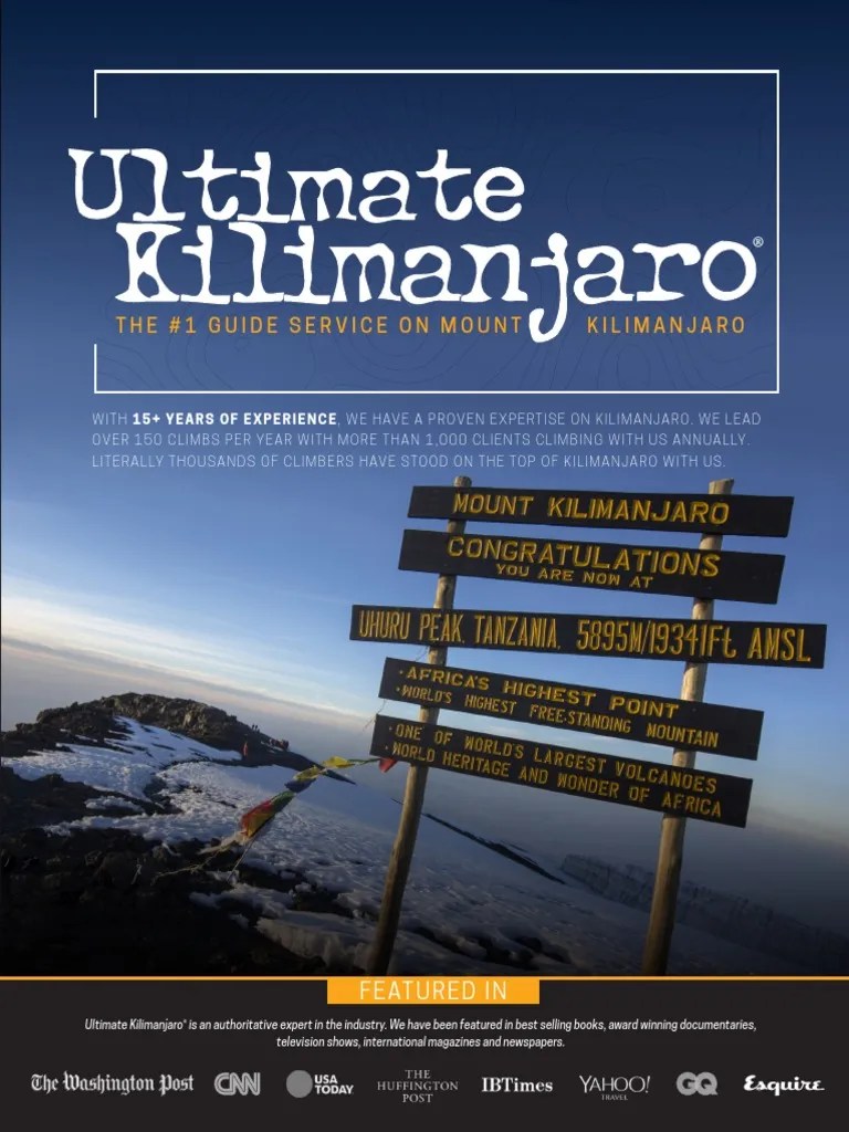 Ultimate Kilimanjaro Guide | PDF | Meal | Foods