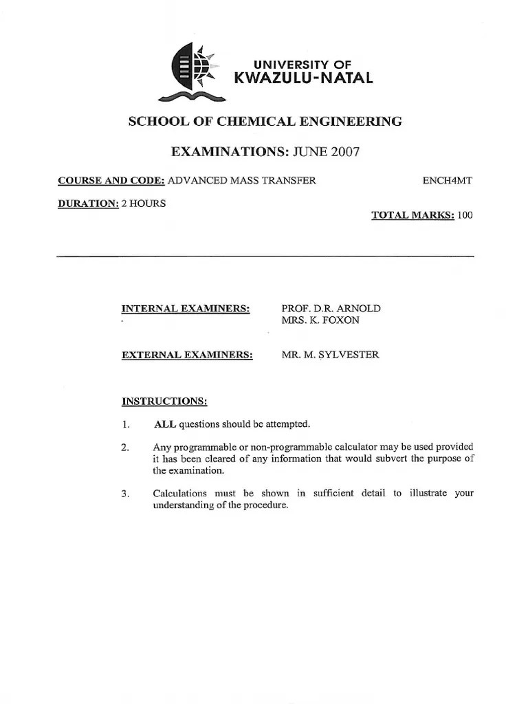Advanced Mass Transfer Pdf
