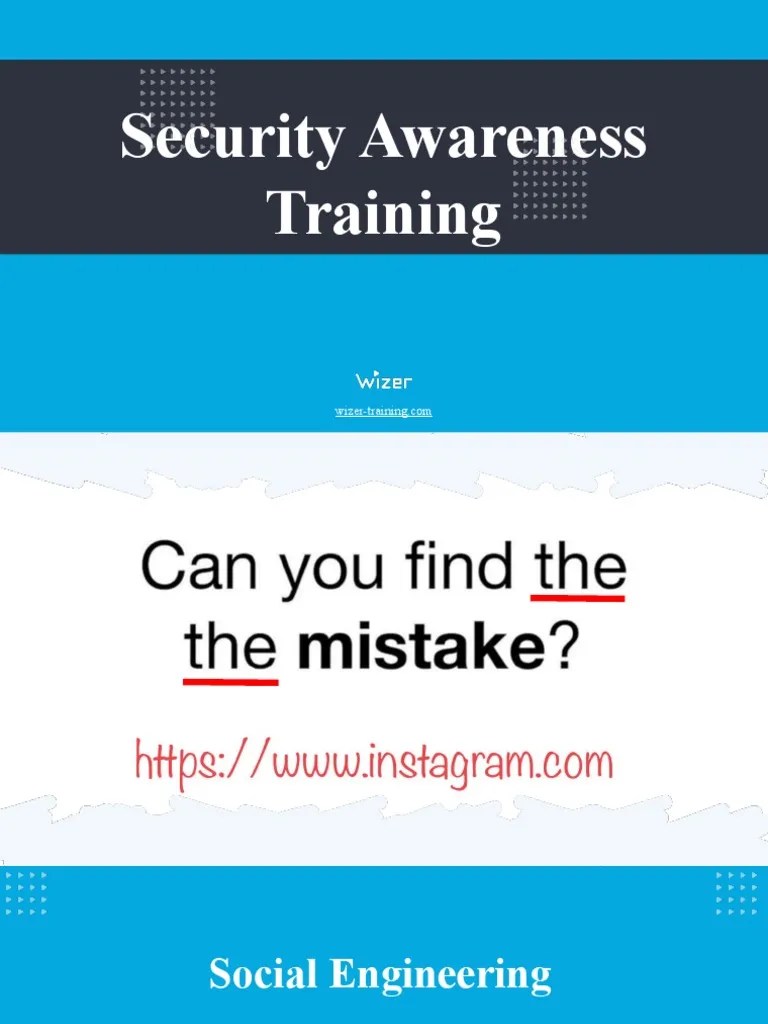 Security Awareness Training | PDF | Phishing | Password