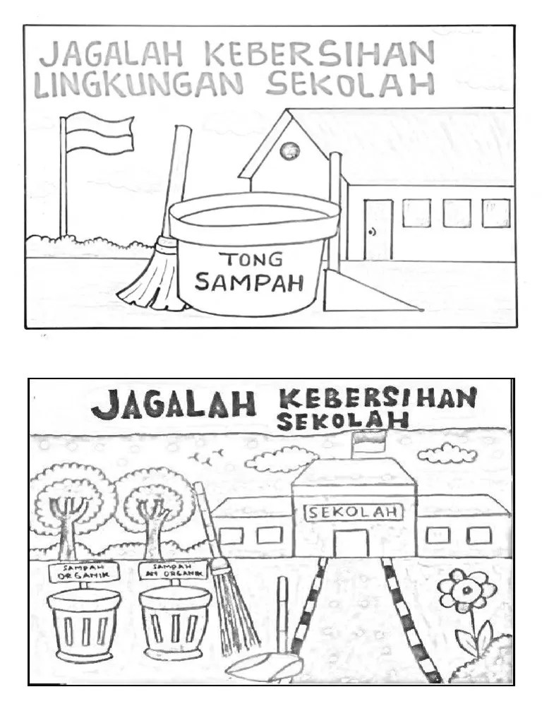 Gambar Mewarnai Poster Kebersihan | PDF