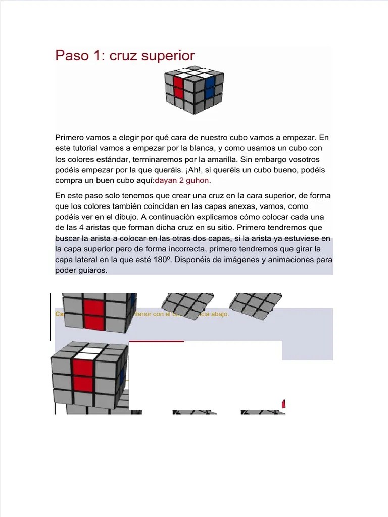 Dokumen - Tips - Como Armar Un Cubo Rubik 3x3 Sencillo Facil Y Rapido | PDF