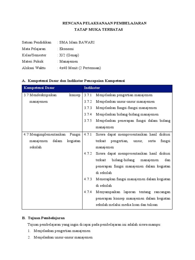 Rpp Kelas 10 Pdf