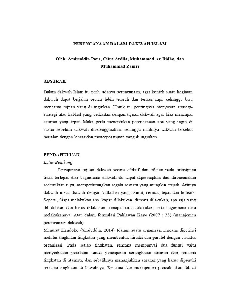 Manajemen Dakwah 1 (Revisi) | PDF