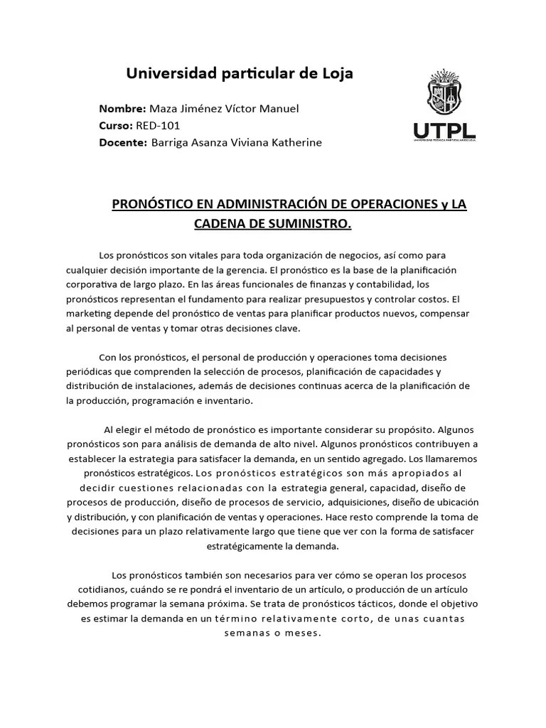Universidad Particular De Loja | PDF | Planificación | Presupuesto