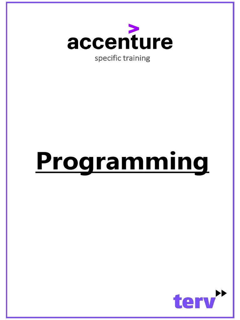 TF Accenture Coding Preparatory Material | PDF | Parameter (Computer ...