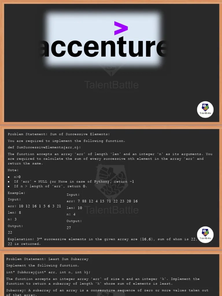 Accenture Coding Part 3 | PDF | Function (Mathematics) | Applied ...