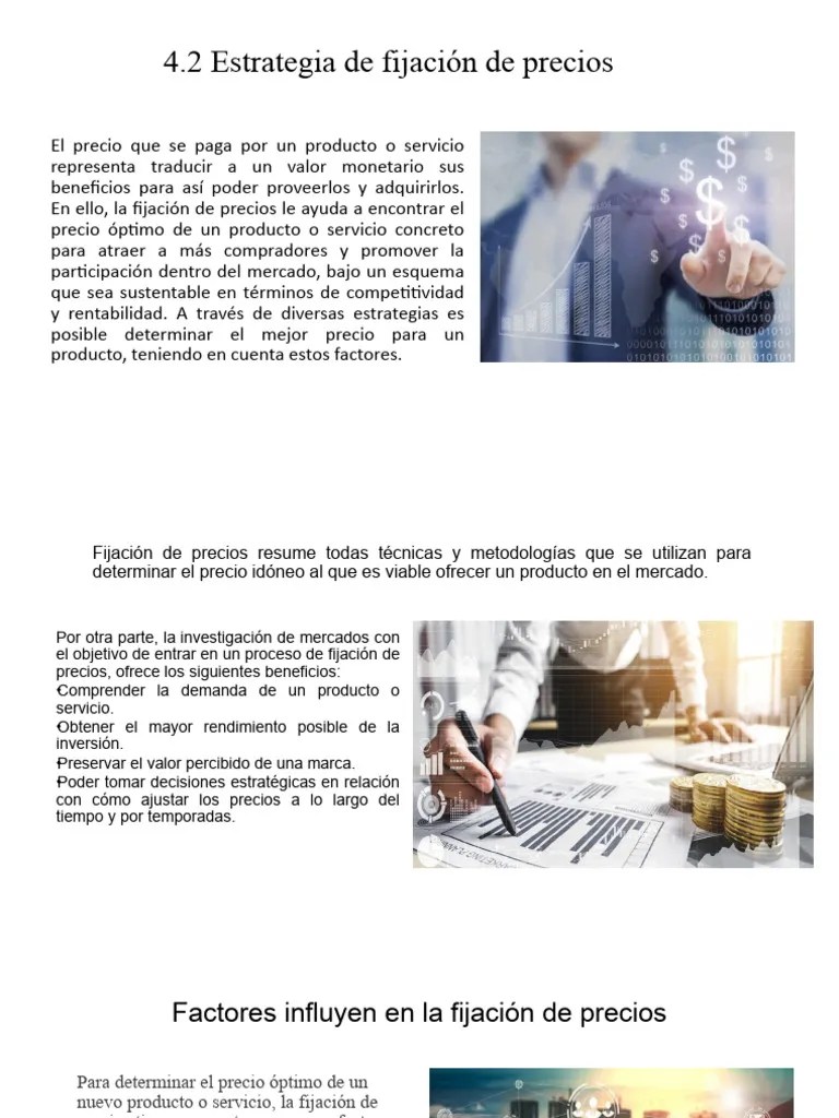 4 2 Estrategia De Fijación De Precios Pdf Derecho