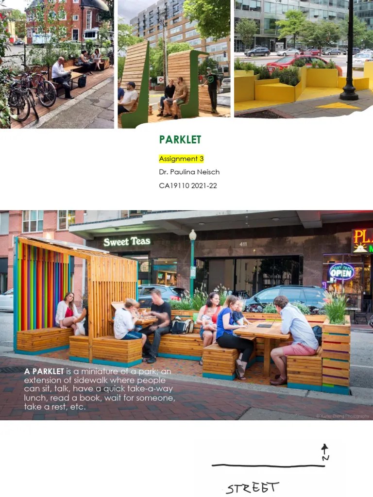 Architecture Student Parklet Project Pdf Art