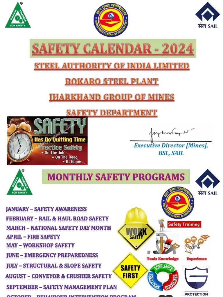 FINAL Safety Calender 2024 M PDF | PDF | Occupational Safety And Health ...