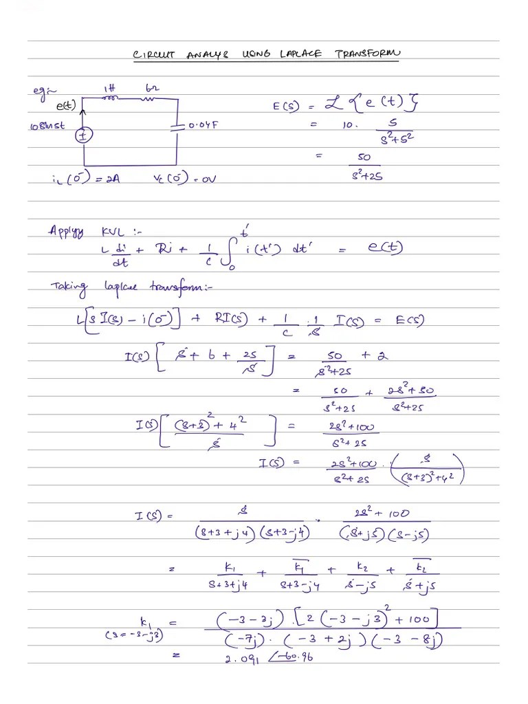 Laplace Transform Applications | PDF