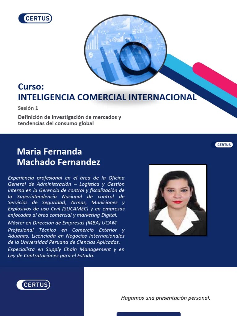 Introducción A La Inteligencia Comercial Pdf Mercado Economía