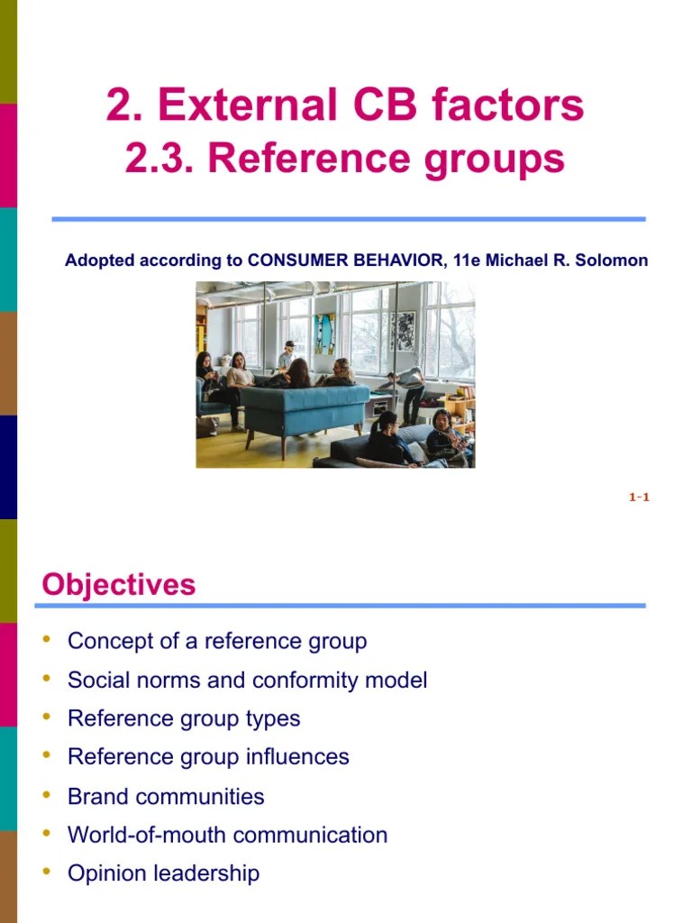 Consumer Behavior Reference Group Pdf Power Social And