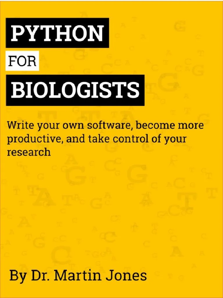 Python For Biologists Pdf String Computer Science Python