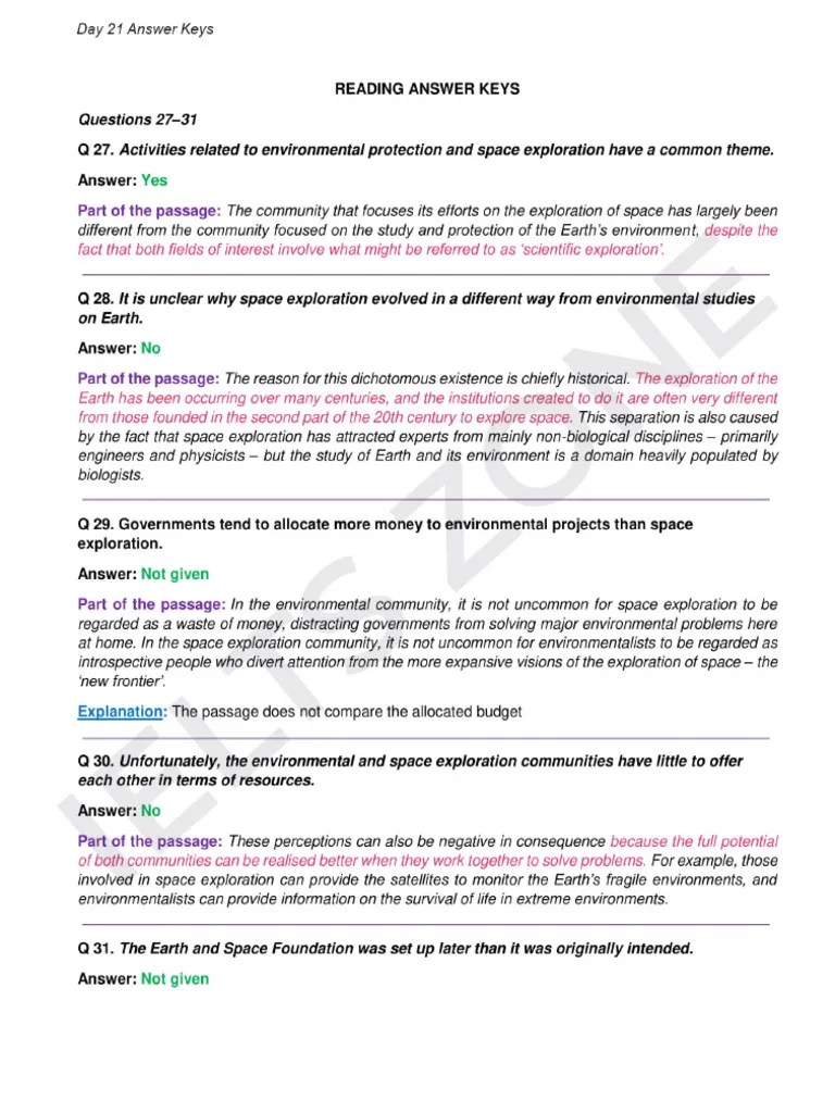 Day 21 Answer Keys Pdf