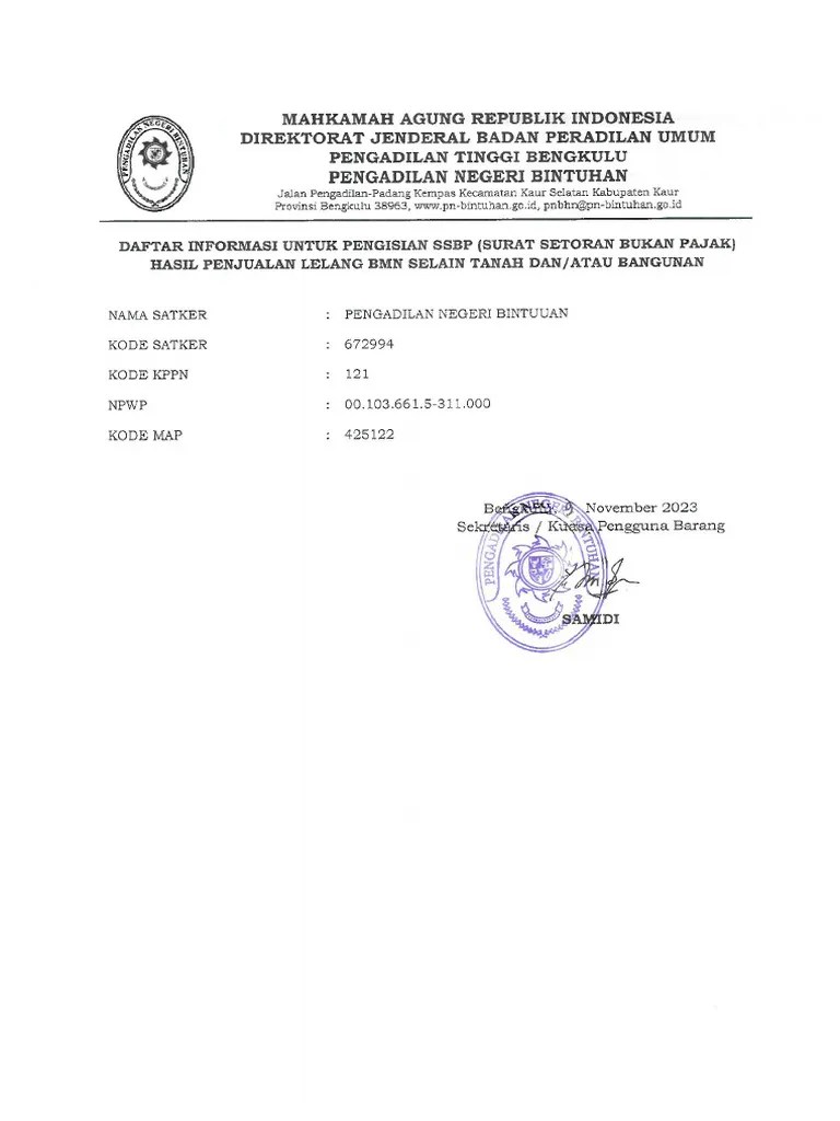 Informasi Ssbp Pdf