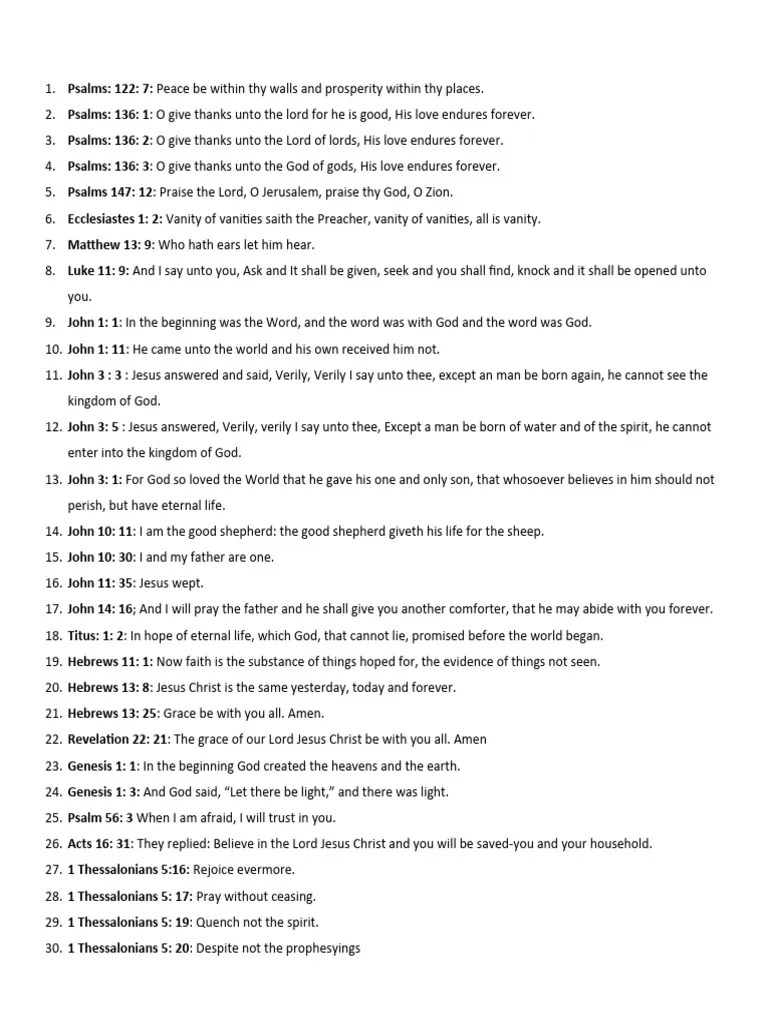 Memory Verse | PDF | Jesus | Eternal Life (Christianity)