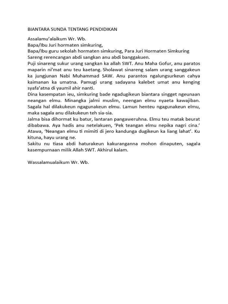 Biantara Sunda Tentang Pendidikan Pdf