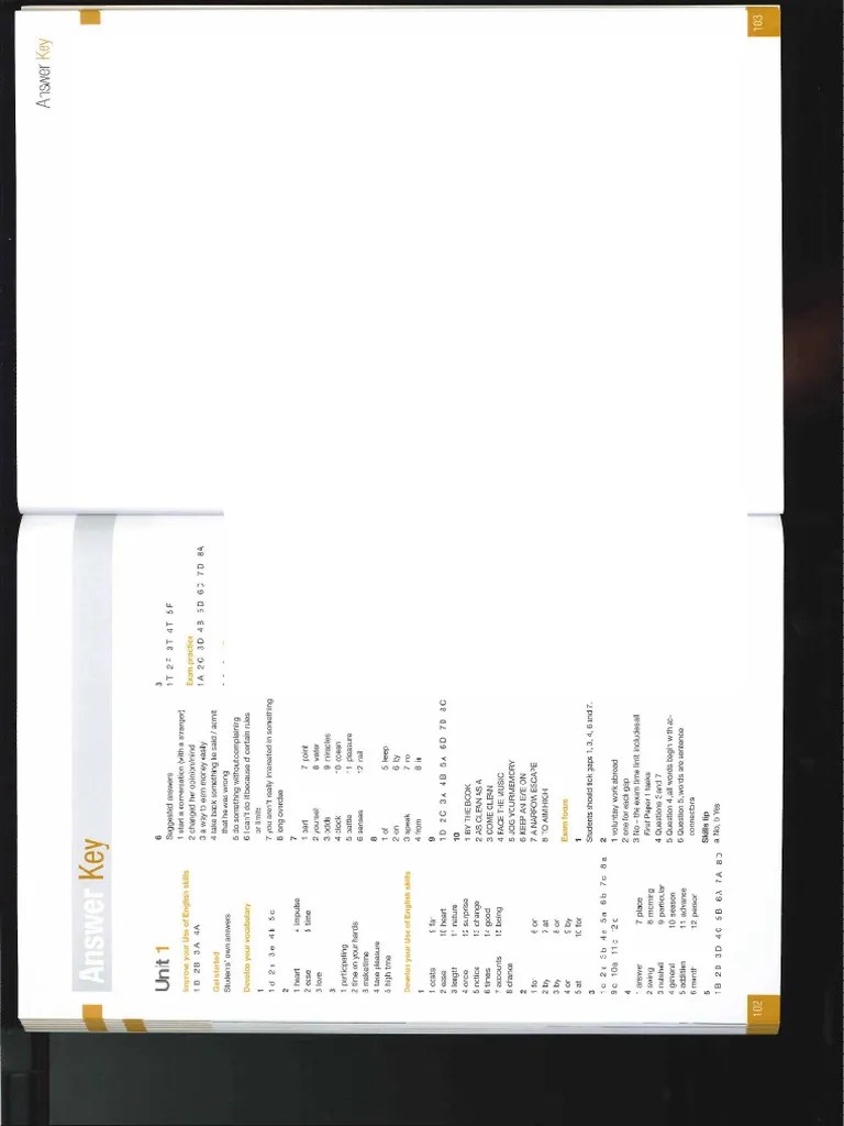 Answer Keys Pdf